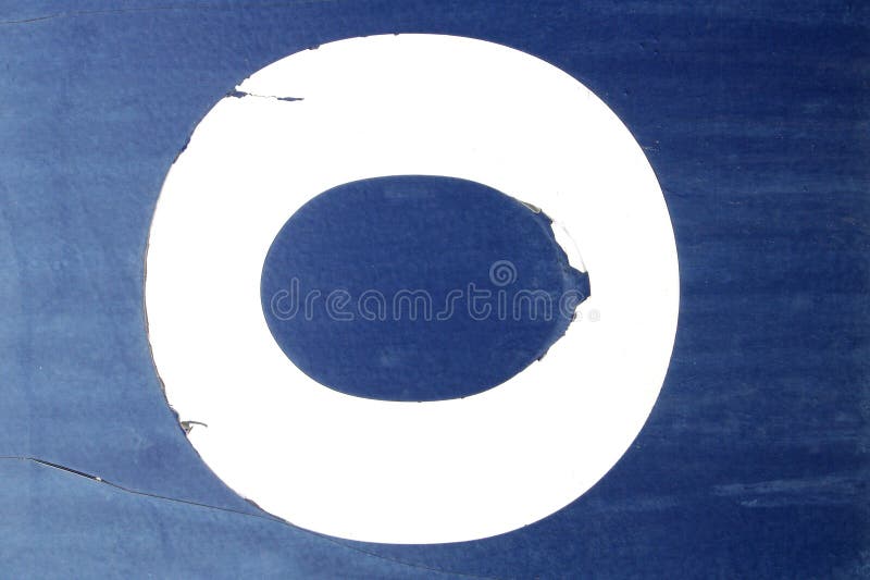 Zeichen O stockbild. Bild von rund, zerfall, aufkleber - 1243811