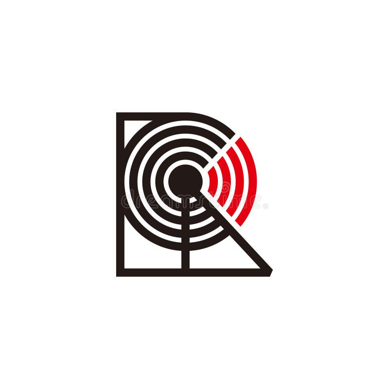 Zeichen- Oder Funksignal-Antennenantennen-Symbol-Vektor Vektor ...