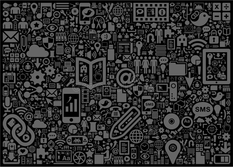 Zeichen und Symbole vektor abbildung. Illustration von interaktion ...