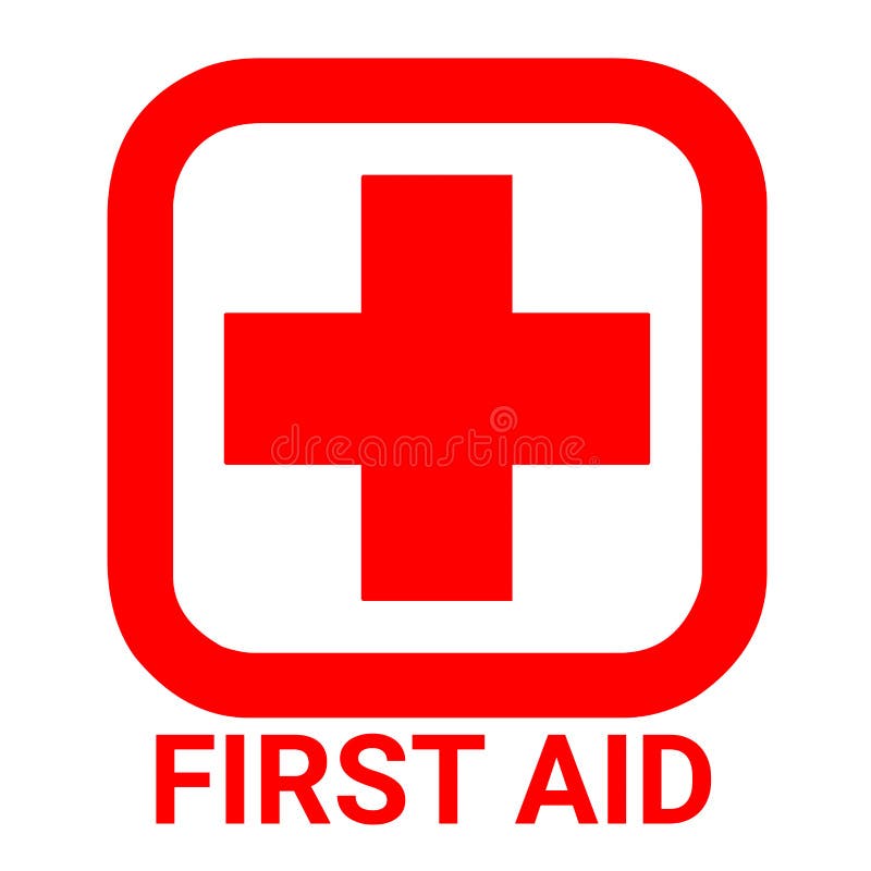 Rotes Kreuz (Zeichen Der Ersten ERSTE HILFE) Redaktionelles Bild ...