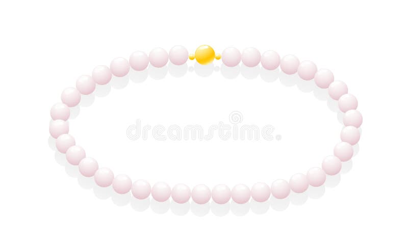Zeichenkette der Perlen. vektor abbildung. Illustration von dekoration ...