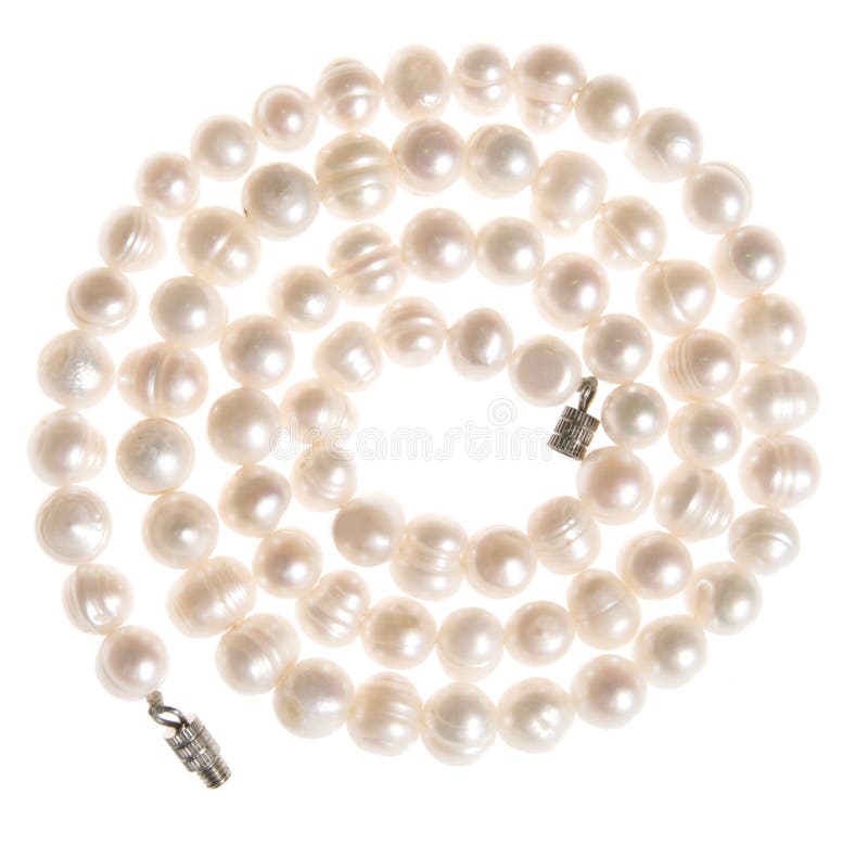 Zeichenkette der Perlen stockbild. Bild von wulstig, schwarzes - 1876059