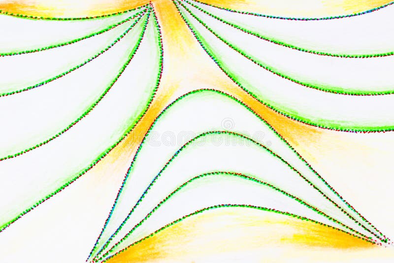 Zeichnung Von Gebogenen Punktierten Linien Stock Abbildung ...