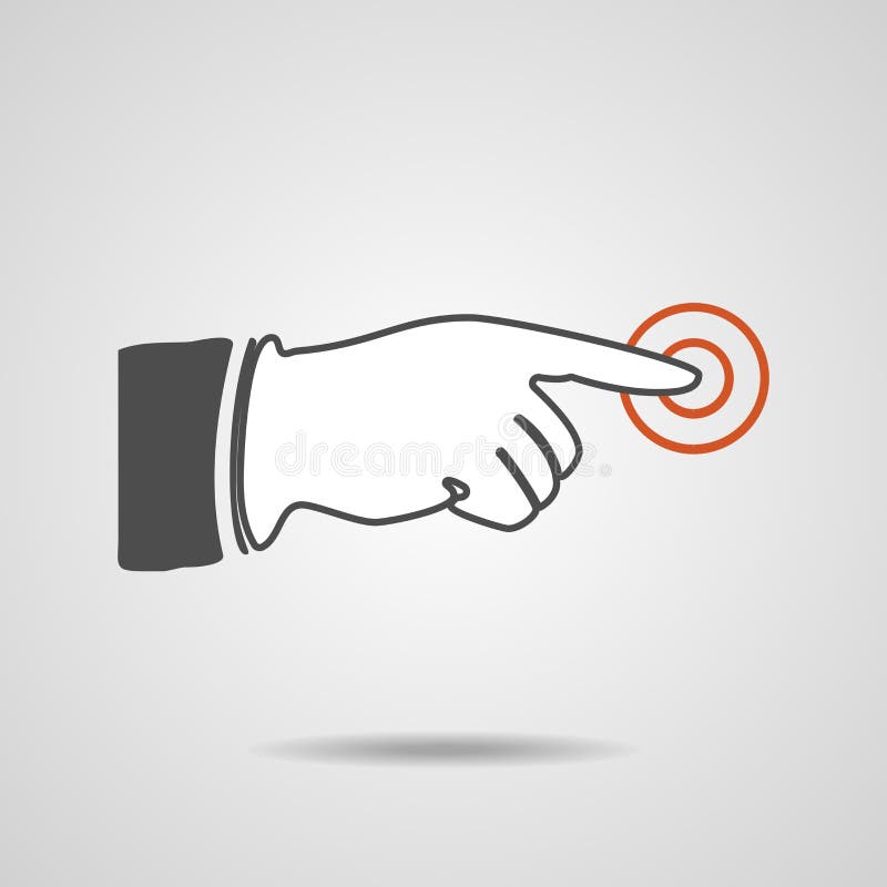 Zeigen Der Finger Vektorillustration EPS10 Vektor Abbildung ...