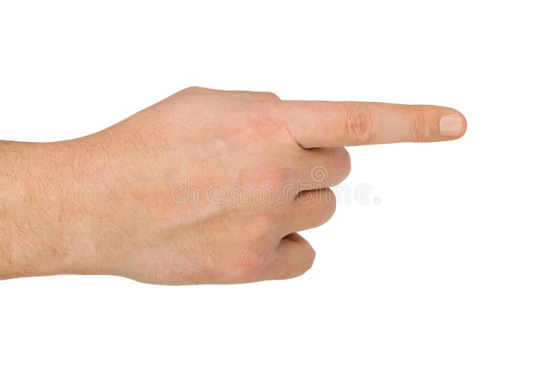 Zeigende Hand stockfoto. Bild von hintergrund, geste - 10009362