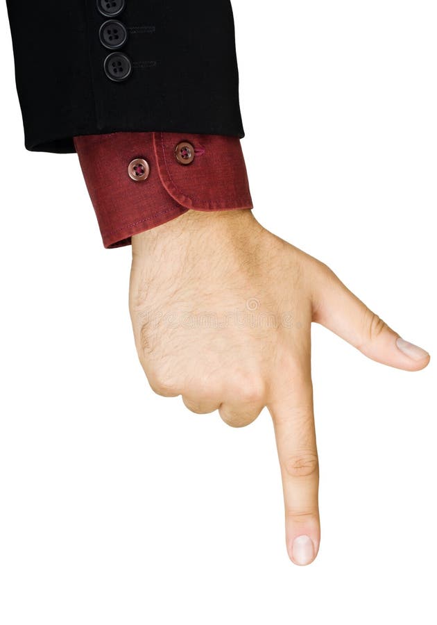 Zeigen der Hand stockbild. Bild von punkt, kommunikation - 12468979