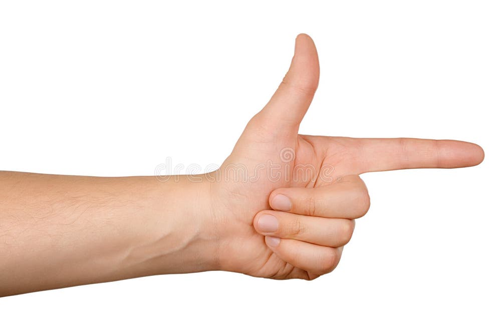 Zeigende Hand stockbild. Bild von presse, berühren, finger - 36623183