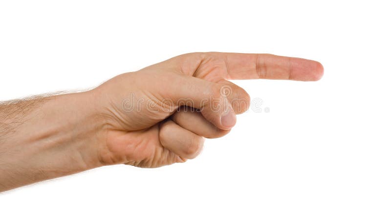Zeigen der Hand stockfoto. Bild von hand, getrennt, zeigefinger - 72030488