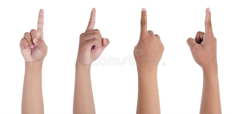 Zeigen des Fingers stockfoto. Bild von richtung, getrennt - 20443624