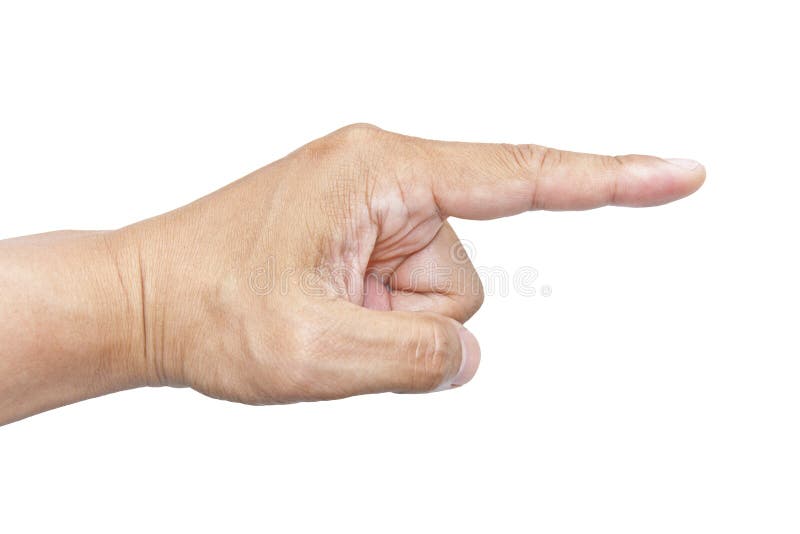 Zeigen des Zeigefingers stockbild. Bild von entscheidend - 25574259