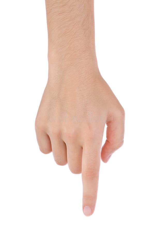 Zeigende, Berührende Oder Betätigende Hand Stockbild - Bild von ...