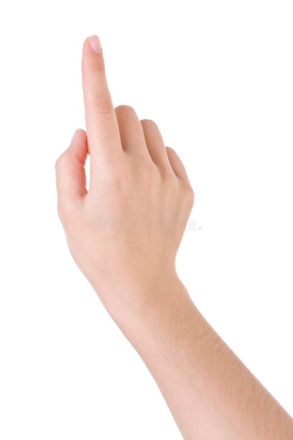 Personal Die Hand, Die Finger Zu Zeigen Stockbild - Bild von daumen ...