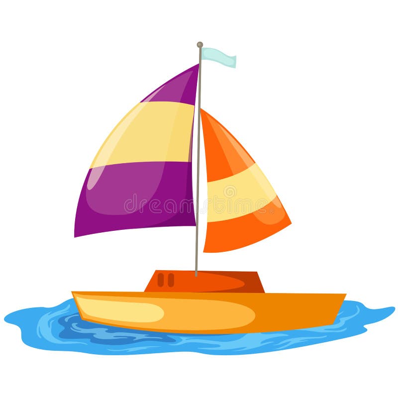 Zeilboot vector illustratie. Illustration of zeilen, overzees - 14770425