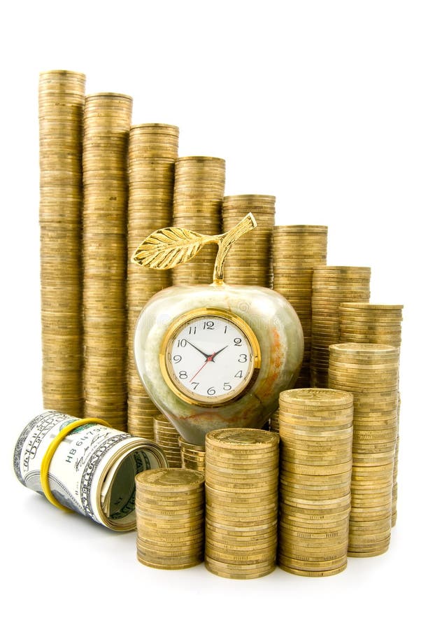 Zeit ist Geld stockbild. Bild von finanziell, geld, darlehen - 6796951