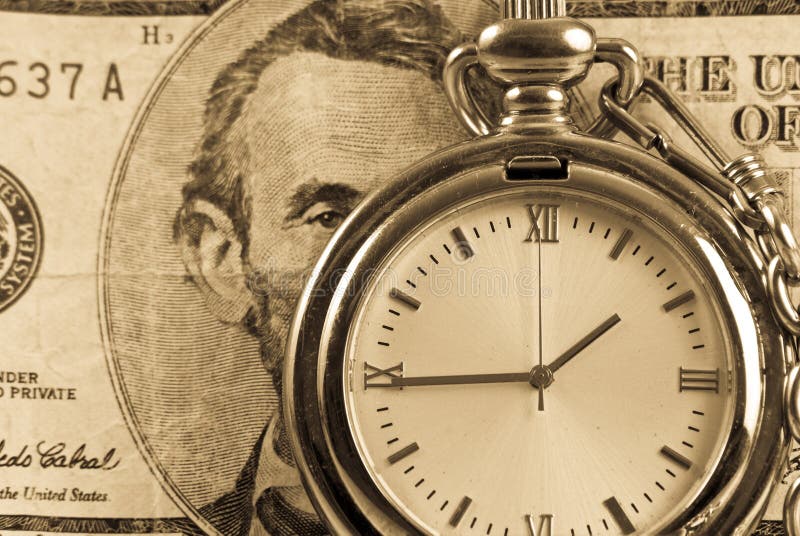 Zeit ist Geld stockbild. Bild von rechnung, geschäft - 17367423