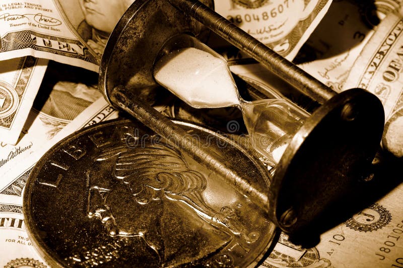Zeit ist Geld stockfoto. Bild von buchhaltung, auszug, dollar - 185524
