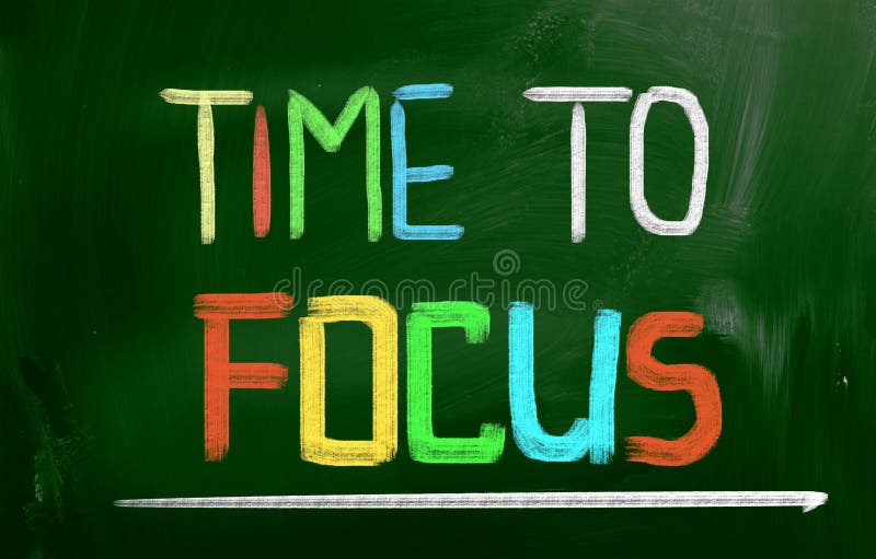 Zeit, Konzept Zu Fokussieren Stock Abbildung - Illustration von ...