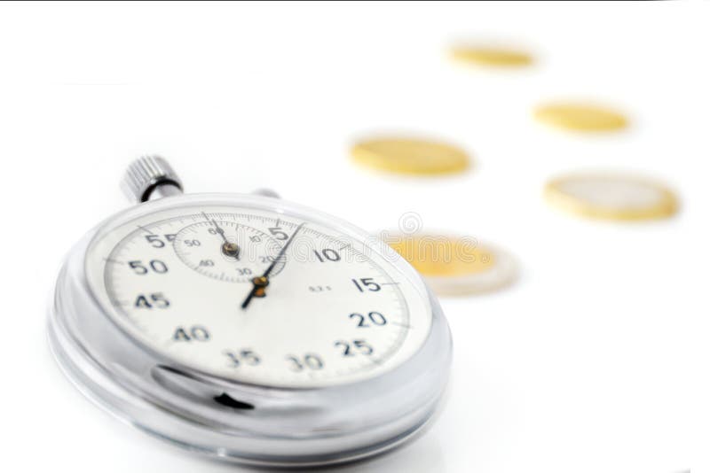 Zeit ist Geld stockfoto. Bild von stunde, symbol, zeit - 12651062