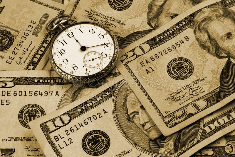 Zeit- und Geldkonzept-Bild stockfoto. Bild von finanzierung - 978674