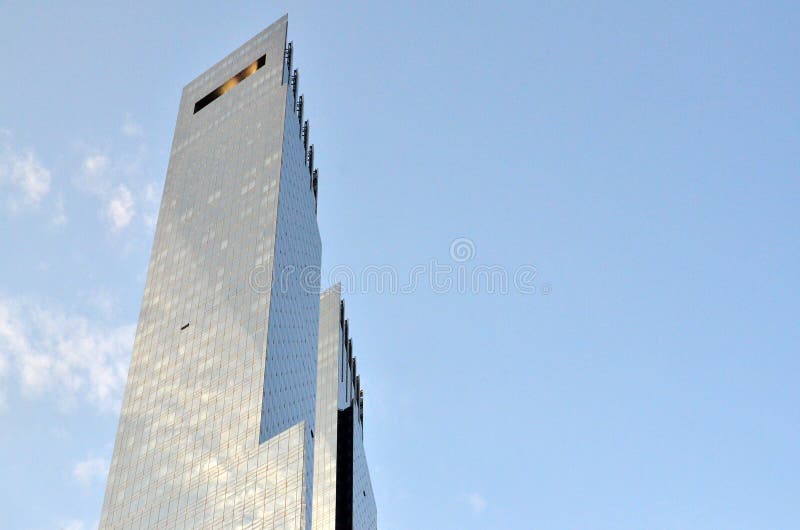Zeit Warner Center Towers redaktionelles stockfoto. Bild von ...