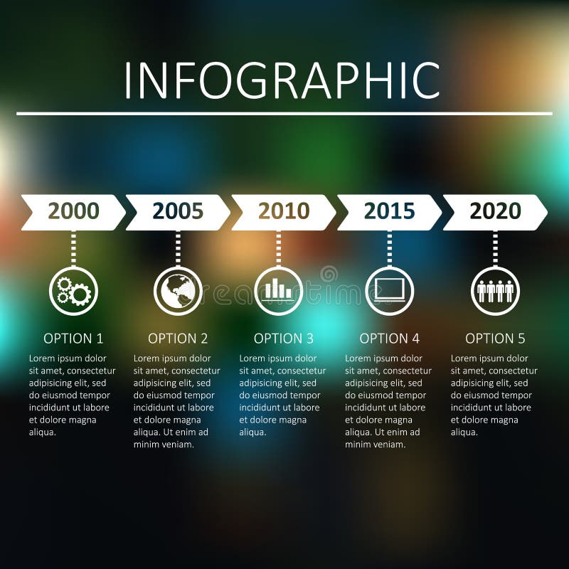 Zeitachse Infographics vektor abbildung. Illustration von geschäft ...