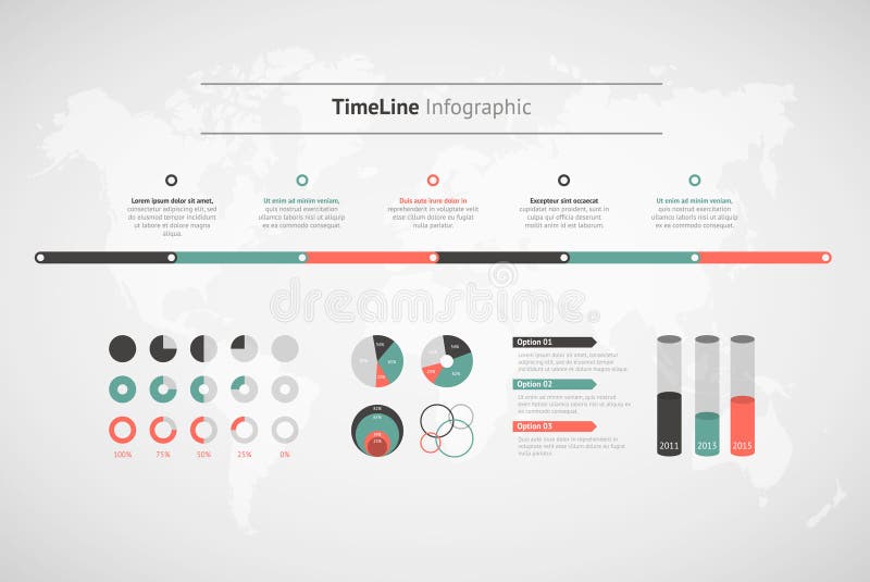 Zeitachse Infographic Karte Der Welt Stock Abbildung - Illustration von ...