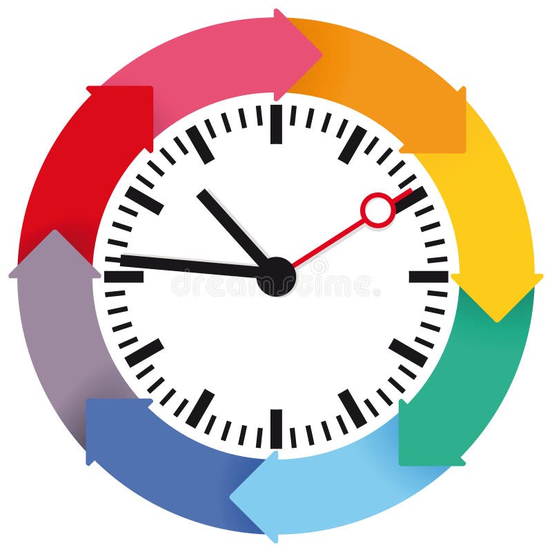 Zeitplanung vektor abbildung. Illustration von planung - 33663544