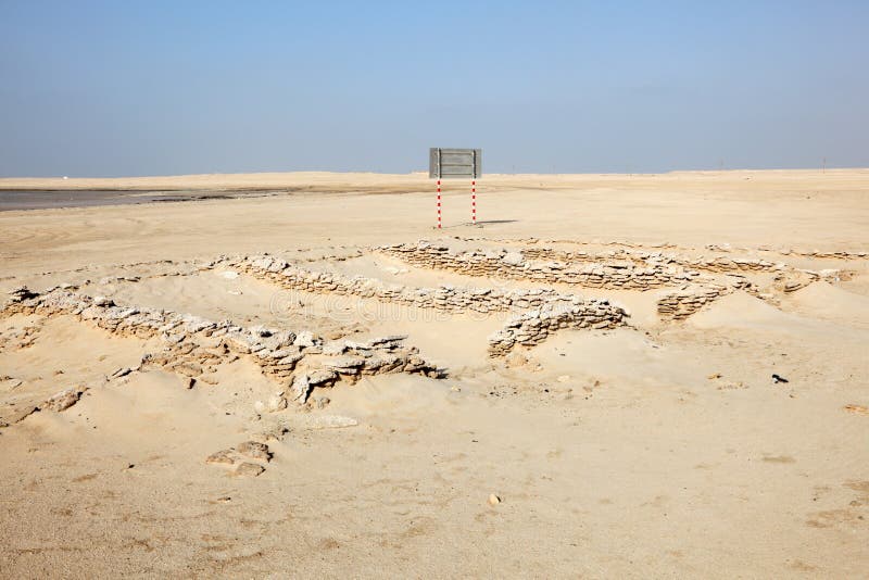 Zekreet Fort Ruins in Qatar Stock Image - Image of historic, ruin: 37724177