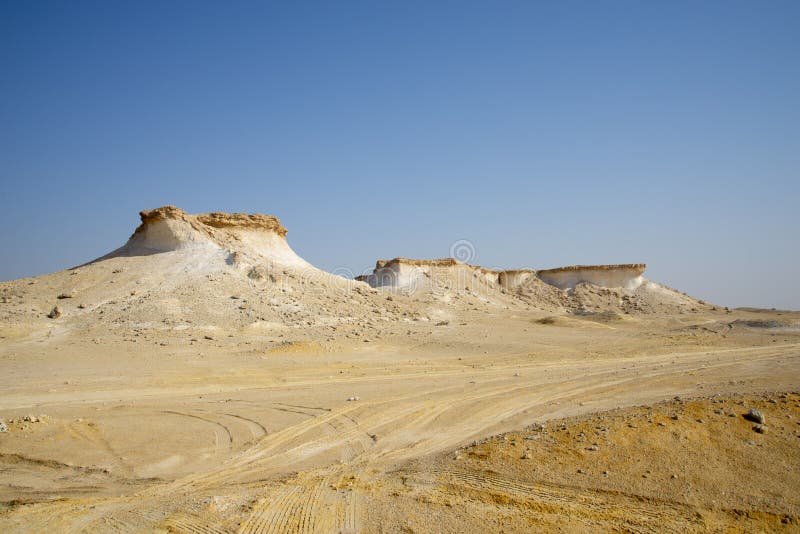 Zekreet Rock Formation stock photo. Image of gulf, rock - 263638388