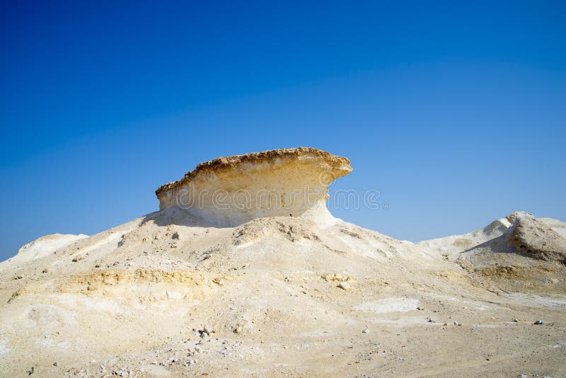 Zekreet Rock Formation stock photo. Image of saudi, travel - 263638406