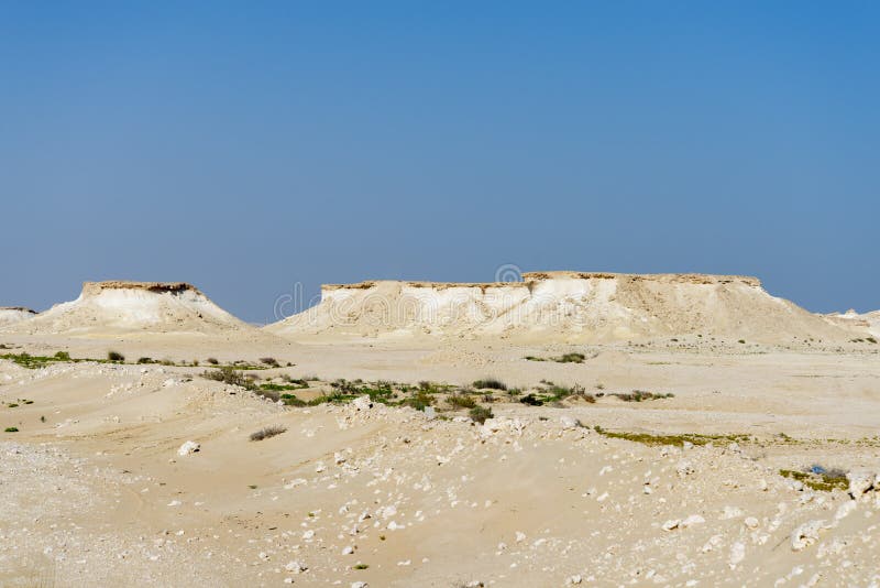 Zekreet Rock Formation stock image. Image of peninsula - 263638541