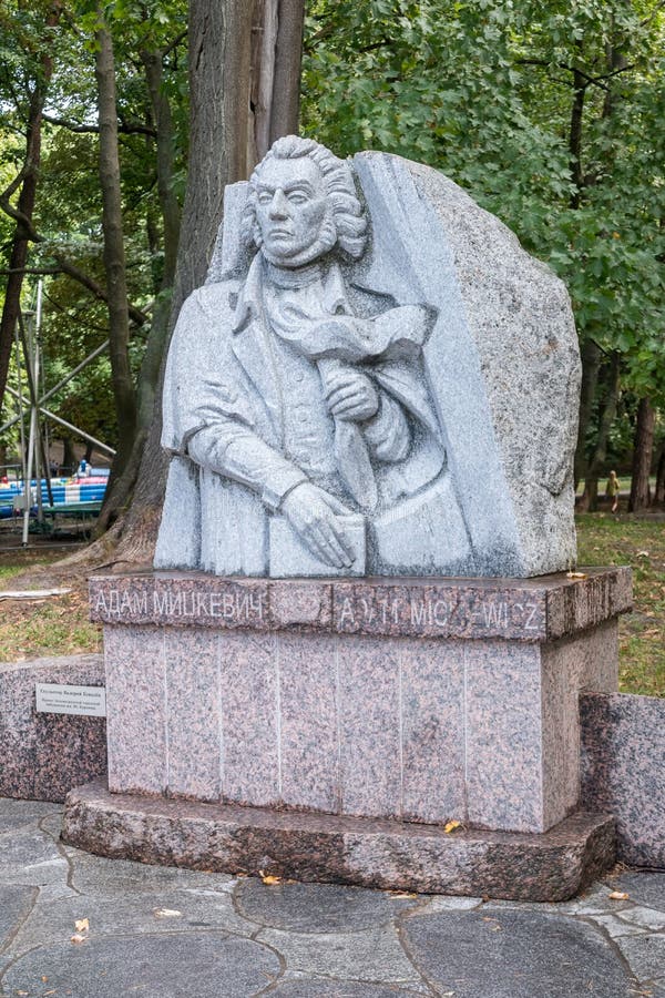 Monument of Adam Mickiewicz in Zelenogradsk Editorial Photo - Image of ...