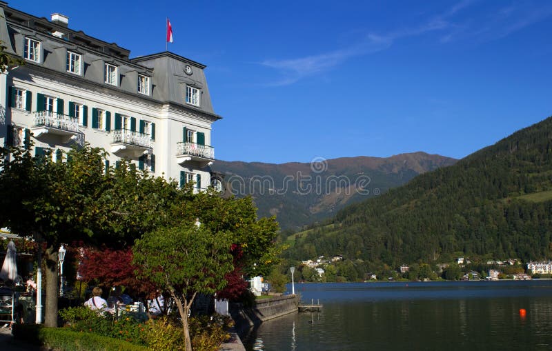 Zell am See stock photo. Image of serene, tree, quiet - 37755102