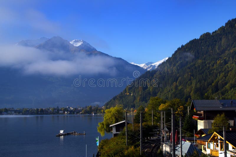 Zell am Zee stock photo. Image of mountain, loch, vacation - 37386394