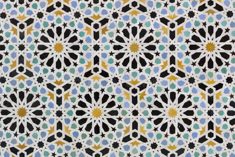Zellige tiles from Morocco stock photo. Image of decoration - 39702700