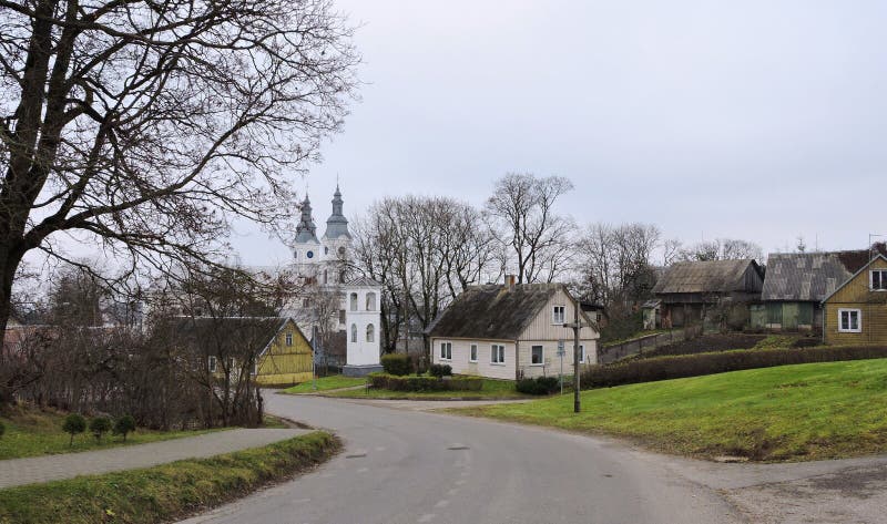 Zemaiciu Kalvarija Town, Lithuania Stock Photo - Image of europe ...