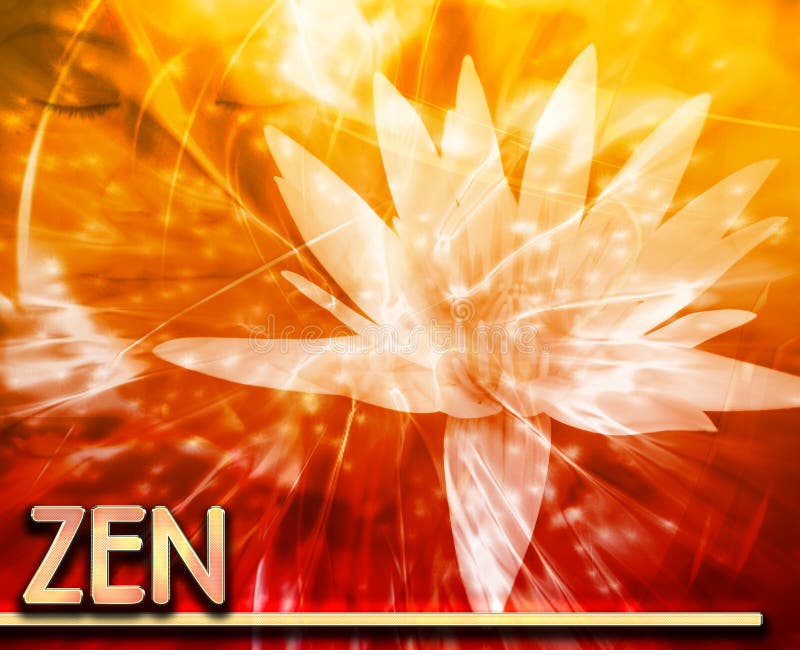 Zen Abstract Concept Digital Illustration Stock Illustration ...