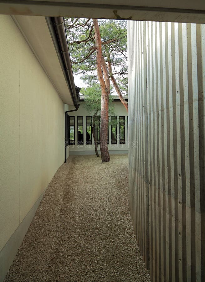 Zen aisle,corridor stock image. Image of curve, abstract - 39807423