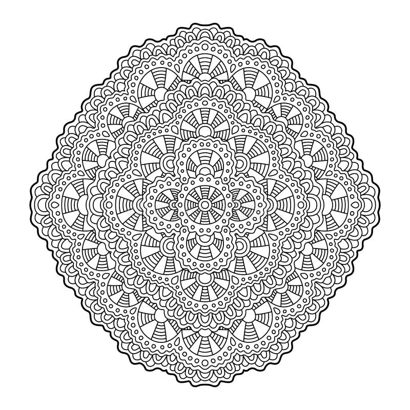 Zen Art with Abstract Line Art on White Background Stock Vector ...