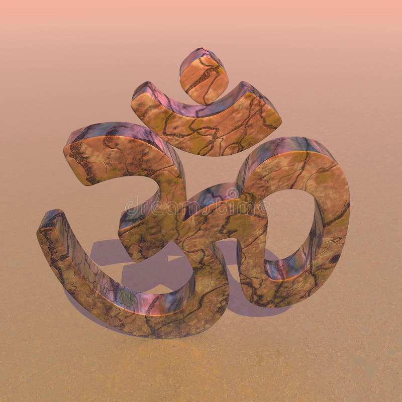 Zen aum - 3D render stock illustration. Illustration of render - 40975976