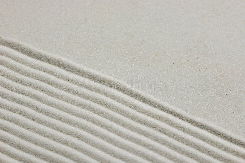 Background Pattern of Raked White Sand Stock Image - Image of parallel ...