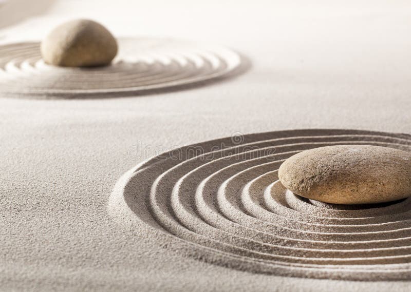 Zen Balance with Stones and Sand Stock Image - Image of meditation ...