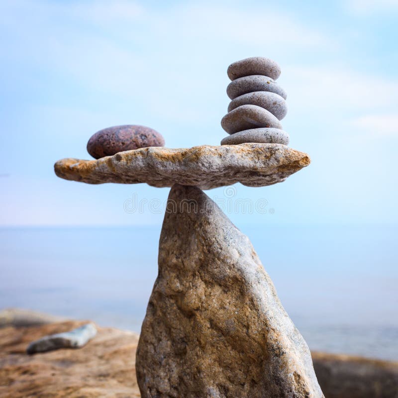 Zen balance of stones stock photo. Image of cairn, pebble - 68726100