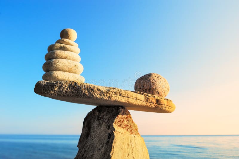 Balance of two stones stock photo. Image of group, balanced - 58838398