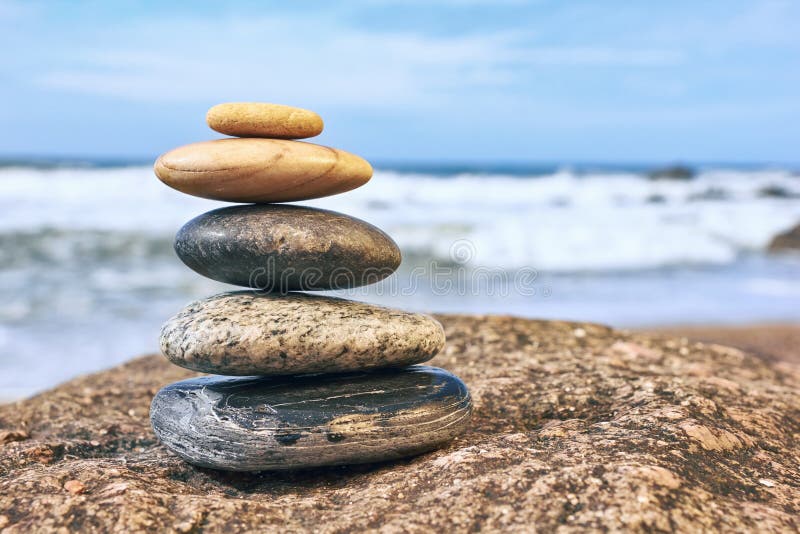 Zen Balancing Pebbles stock photo. Image of bizarre, nature - 84314968