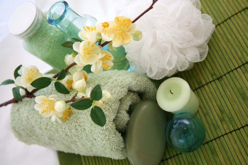 Zen Bath - Spa Retreat stock photo. Image of candle, health - 2260776