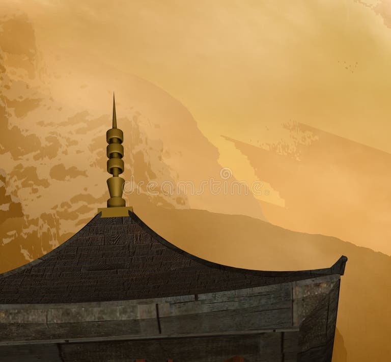 Buddhist Temple Roof Stock Illustrations – 2,364 Buddhist Temple Roof ...