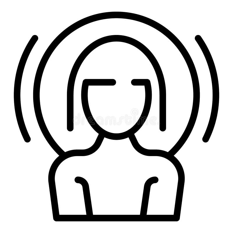 Calm Icon Vector from Human Mind Collection. Thin Line Calm Outline ...