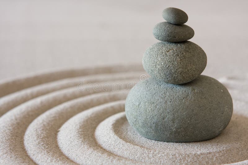 Zen circle stock image. Image of buddhism, shallow, cone - 17037623