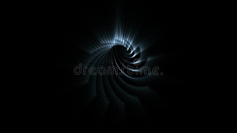 Zen Complex Spiral Illustration on Black Background Stock Illustration ...
